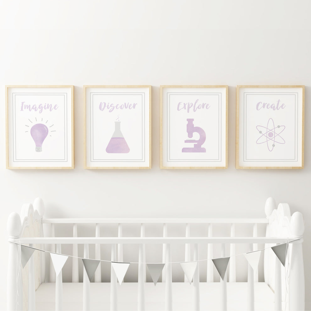 Science art for girls, Chemistry themed decor, Science themed kids ...