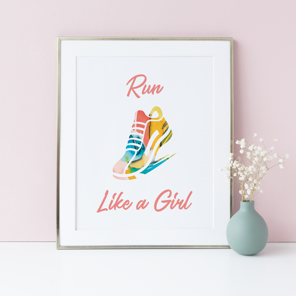 Run Like A Girl Art Print – Flip The Script Studios