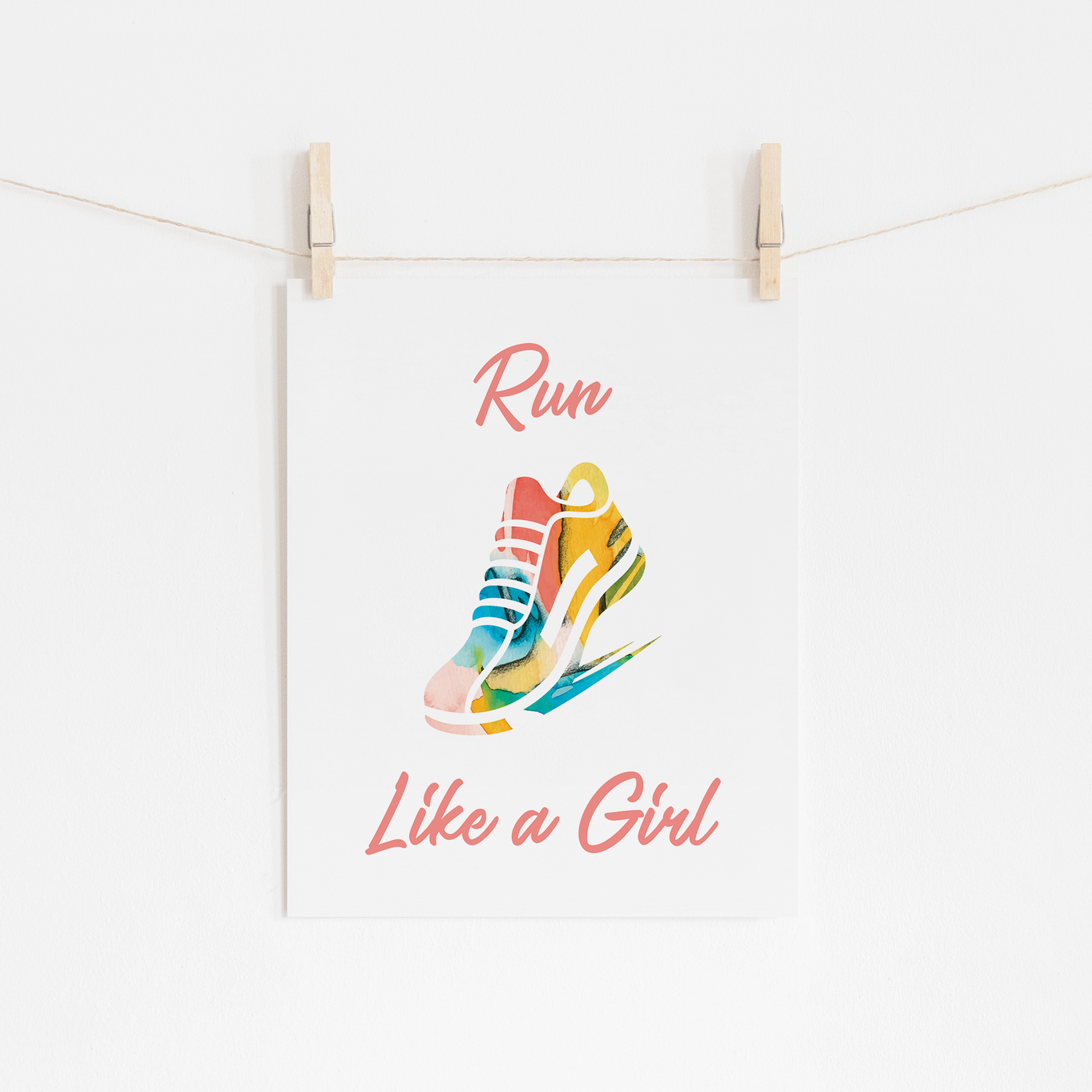 Run Like A Girl Art Print – Flip The Script Studios